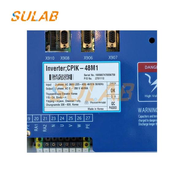 Quality TK Thyssenkrupp Elevator Inverter Frequency Converter Inverter Drive CPIK48M1 for sale