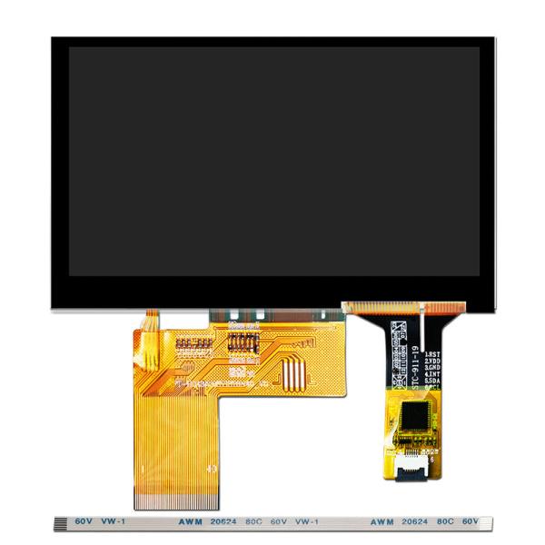 Quality 800x480 4.3 Inch TFT LCD Display Module Capacitive Touch Screen for sale