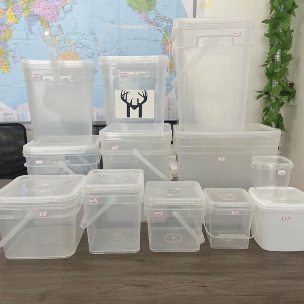 Quality GAP/ISO/FDA Certified Square Bucket 2L/4L/5L/6L/10L/18/20L PP Plastic Pail with for sale