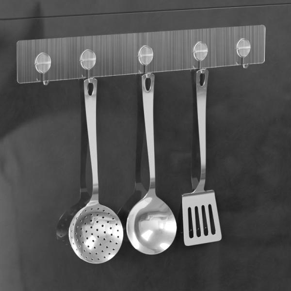 Quality 70mm Length Bathroom Wall Hooks Shower Suction Fixed SS304 Steel for sale