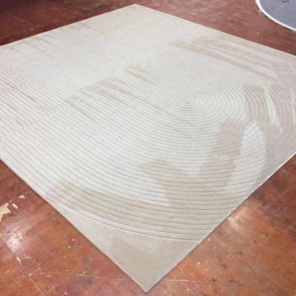 Quality Handmade Turkish Silk Marine Carpet with Customized Trellis Pattern and for sale