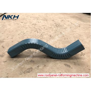 Quality Rectangular Shape Elbow Maker Machine Tooth Curving / Crimping For Downpipe for sale