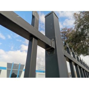 Quality Picket Wrought Iron Tubular Steel Fence For School for sale