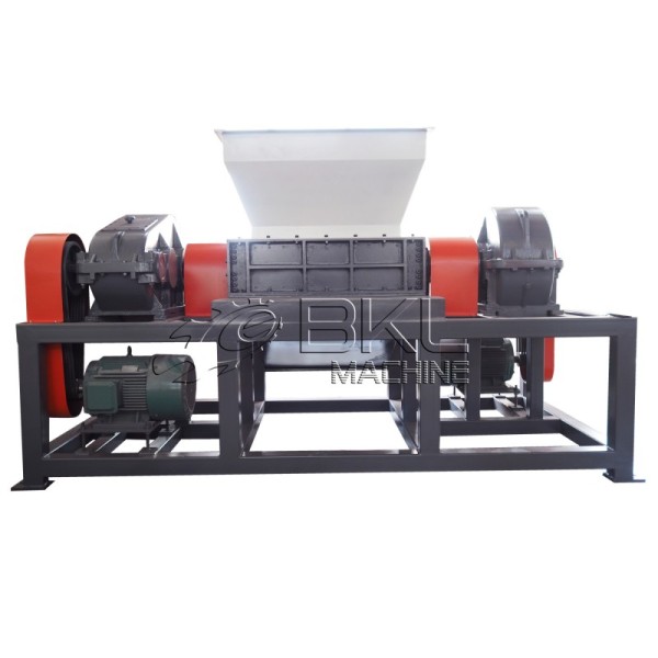 Quality DS1000 30KW Industrial Plastic Shredder Machine Double Shaft Alloy Steel Blades for sale