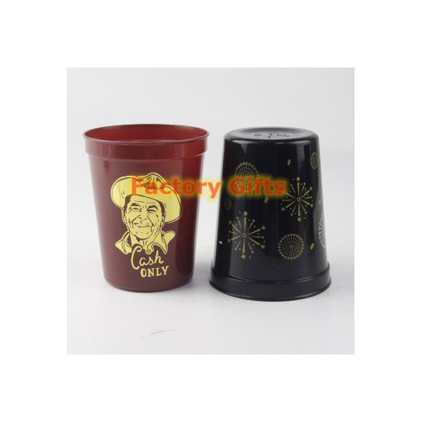 Quality Customed Gold Logo Custom Printed Mugs Pp Party Outdoor Resistant To Drops for sale