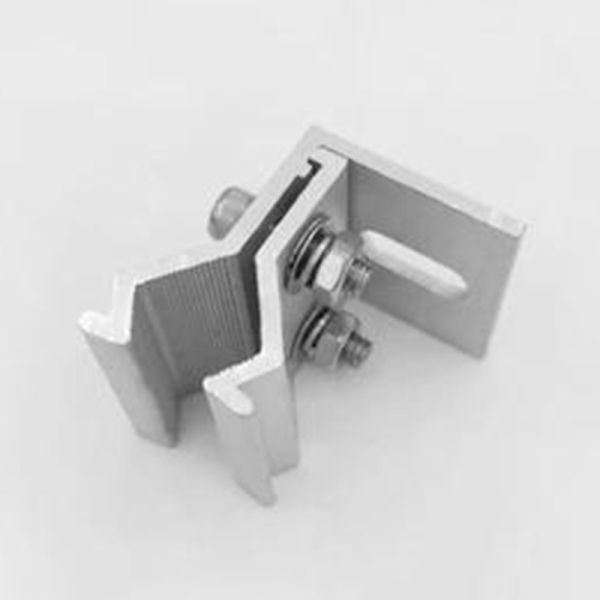 Quality Aluminum Alloy Mid Clamp Solar Metal Roof Clamps For Solar Panels for sale