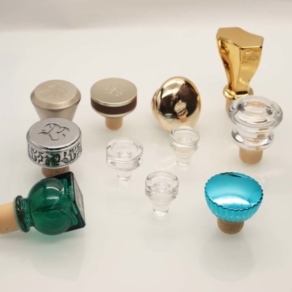 Quality Natural Cork Aluminum Champagne Liquor Bottle Closures ISO9001 for sale