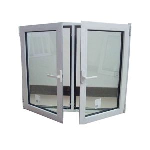 Quality Blue Glass Heat Insulation Aluminum Casement Window for Energy Saving for sale