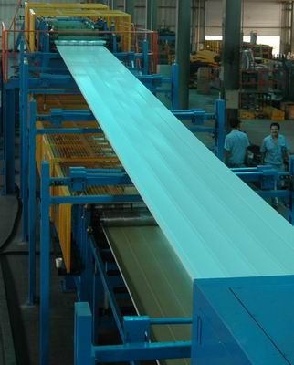Quality Steel Continuous PU Sandwich Panel Production Line PU Foam Wall And Roof Roll Forming Machine for sale
