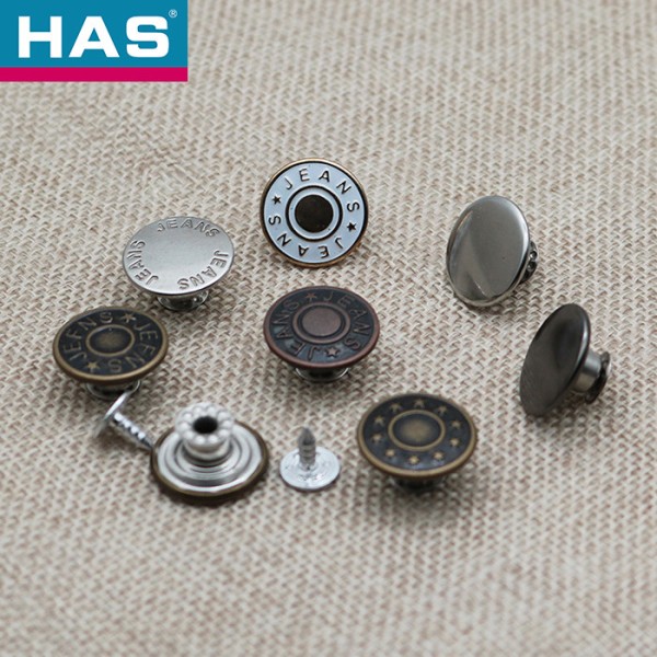 Quality 17mm Brass Snap Buttons Round Metal Rivet Buttons Customized for sale