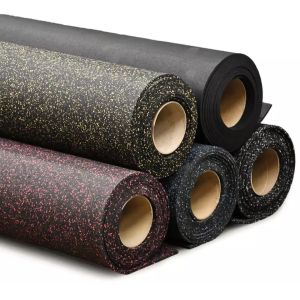 Quality Shock Absorption Rubber Floor Rolls 1000X10mm Anti Slip Rubber Matting Roll for sale