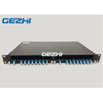 Quality LC UPC 8CH 100Ghz DWDM Mux Demux 4slot Rack Chassis for sale