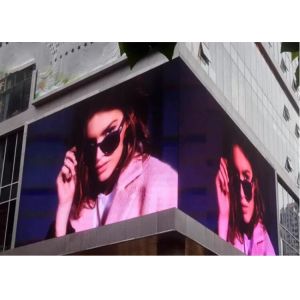 Quality 10mm Outdoor Full Color Led Display High Brightness 6000cd/Sqm for sale