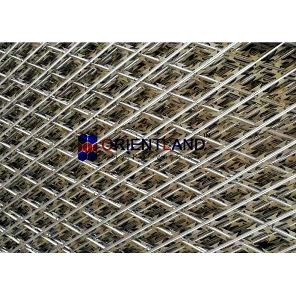 Quality Welded Protection Razor Mesh Fencing , Anti Climb Blade Wire Fencing for sale