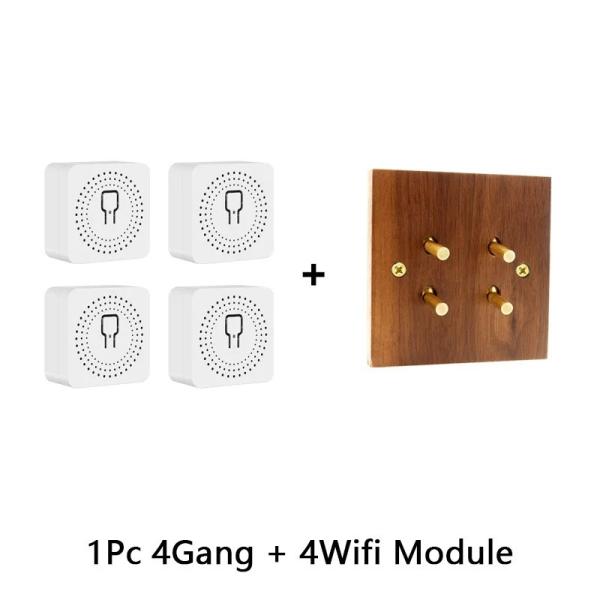 Quality Cover Solid Wood Toggle Light Switch Panel Brass Home Wall Switch 86 Type for sale