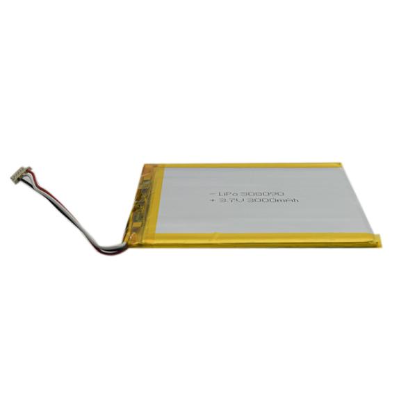 Quality Custom Ultra Thin 3.7V 3000mAh Li Polymer Battery Pack for Smart Devices for sale