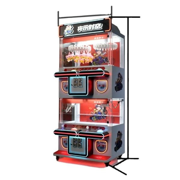 Quality Amusement Game Center Crane Machine Gift Arcade Claw Machine 4 Person Double Clip Toy for sale