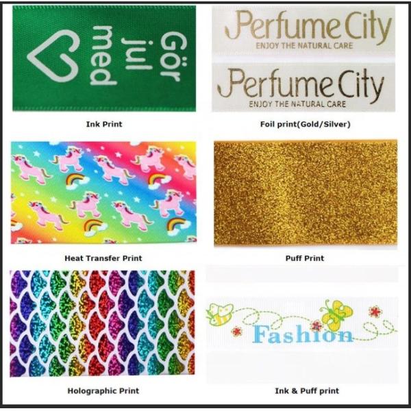 Quality 100% Polyester MSD Single Face Printed Ribbon Custom Printing Ribbon for DIY for sale