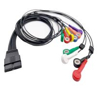 Quality Holter ECG Cable TPU 1.2m 10 Leads for Schiller MT-200 MT-101 for sale