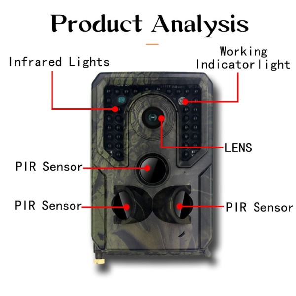 Quality PR400C Hunter Trail Camera 12MP IP54 30FPS Waterproof for sale