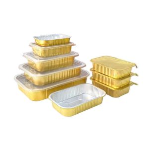 Quality Disposable Aluminum Foil Food Packaging Storage Container Aluminium Lunch Box for sale