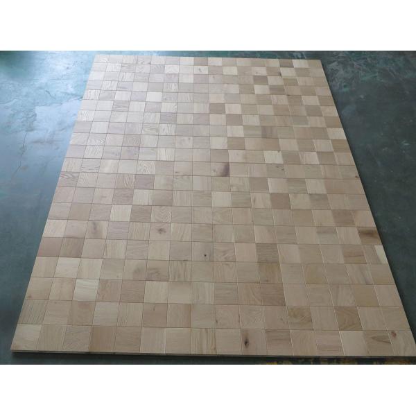 Quality Mosaic Oak Engineered Parquet Flooring Embossed Invisible Lacquer for sale