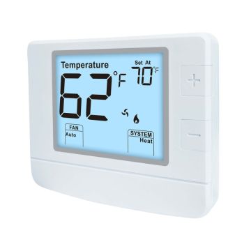 Quality LCD Digital 24V 1 Heat 1 Cool Air Conditioning Non-programmable Home Thermostat for sale