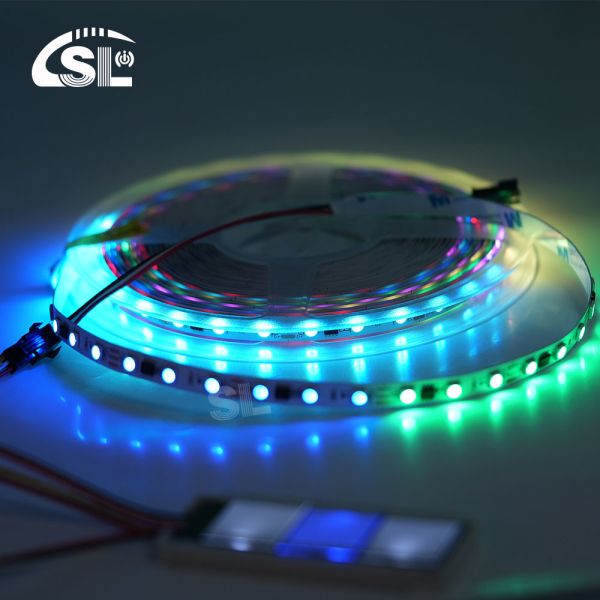 Quality 12V WS2811 60Leds Magic Digital Multi Color 5050 Addressable RGB LED Strip Pixel for sale