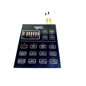 Quality USA Customized Design Touring Car Membrane Switch Panel With EL Backlight for sale