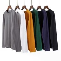 Quality OEM Long Sleeve T Shirt Casual Pure Color Sweatshirt For Men 100% Cotton High for sale