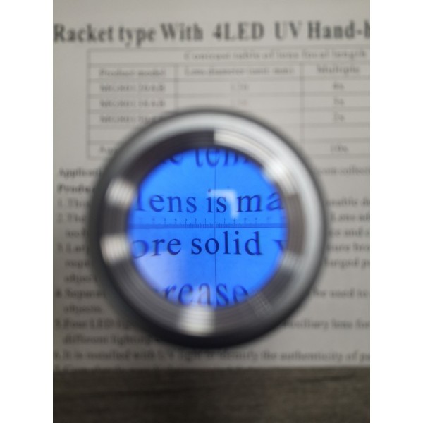 Quality Optical Instruments 10x UV LED Magnifier Handheld Screen Magnifier Detection for sale