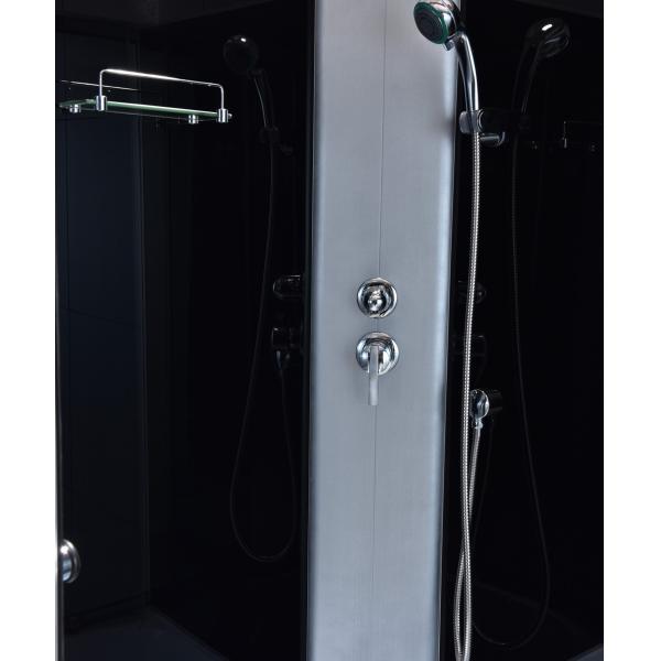 Quality Grey Glass Wet Room Shower Enclosure 39''x39''x85'' for sale