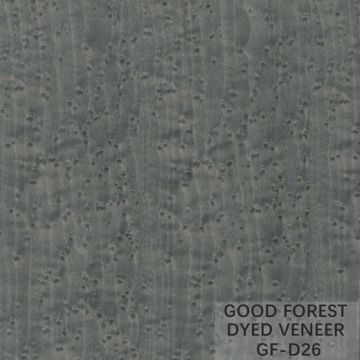 Quality OEM Birds Eye Dyed Wood Veneer Burl Grain Color Customization for sale