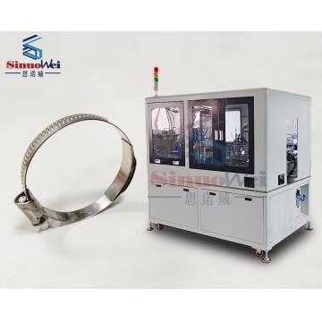 Quality Spring Leaf German Type Hose Clamp Machine Worm Gear Hose Clip Assembly Machine for sale