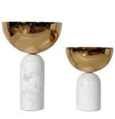 Quality Marble Stand Gold Plated 200X280mm Deco Flower Bowls for sale