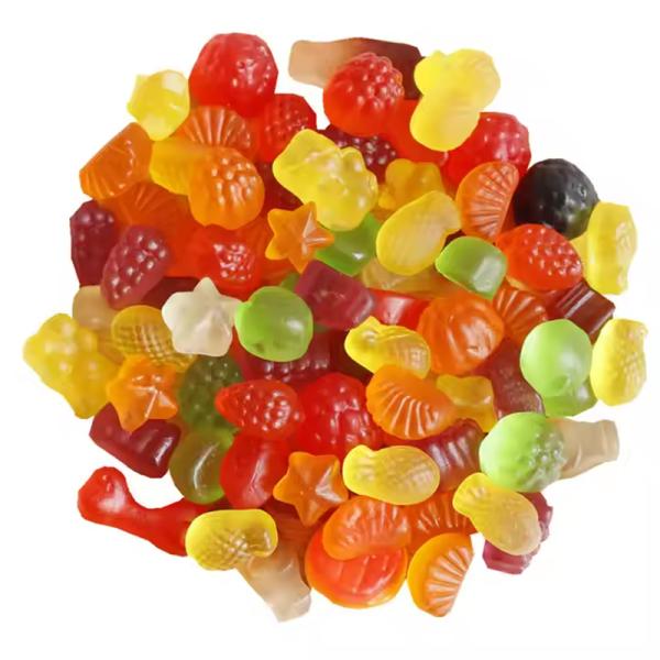 Quality Halal Certification Fruit Flavored Gummies Ball Sour Sweet Flavour Soft Candy Gummy for sale