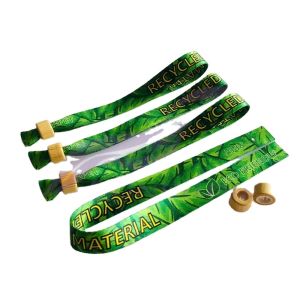 Quality Custom event festival party RFID wristbands with satin fabric and logo printing for sale