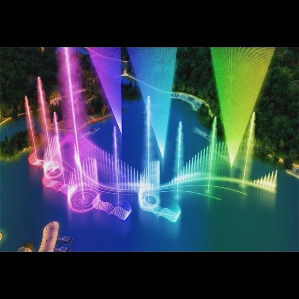 Quality Designs music high pressure 100m nozzles water fountain for sale