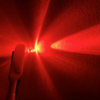 Quality Traffic Red Color 620nm 45deg 12000mcd Gold Wire Round with Flange 5mm LED For for sale