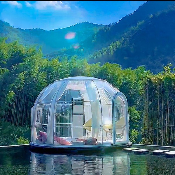 Quality Clear Igloo Bubble High Frequency Attenuation PC Clear Tents Connectable Rohs for sale
