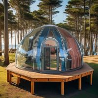 Quality Newest Villa Prefab Houses Resort Bubble Tent Transparent Prefabricated Dome for sale