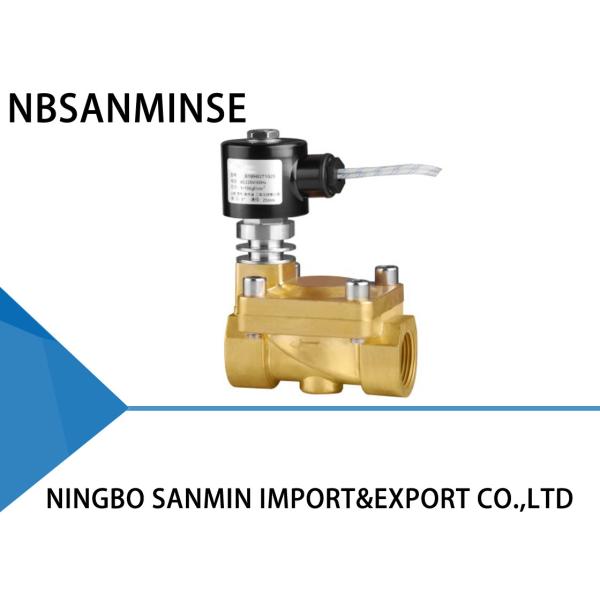 Quality CO2 Liquid Steam Brass Solenoid Valve Normally Closed High / Low Temperature for sale