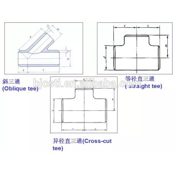 Quality Manufacturer Grade2 Titanium tee for titanium pipe fittings Connector for sale