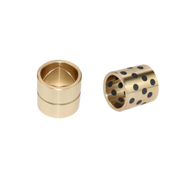 Precision-machined CuSn10P bronze bushing for vessel engine components