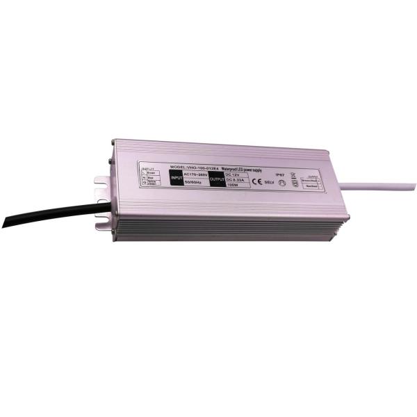 Quality Ultralight 8.33A 12 Volt Outdoor Power Supply , Rainproof Constant Voltage for sale