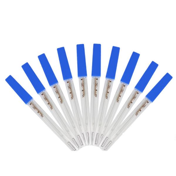 Quality 42c Prism Glass Thermometer Oral , 32C Thermometer Glass Mercury for sale