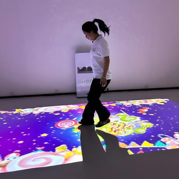 Quality Mobile All-in-One Floor Projection Machine 4000 Lumens for sale