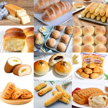 Quality P886 Automatic burgers stuffed buns toast bread production line for sale