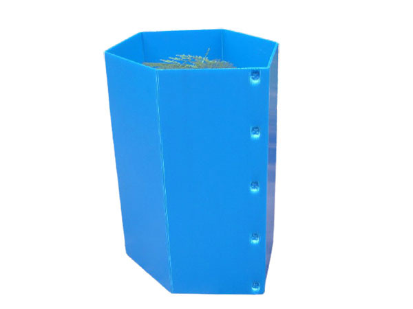 Quality Polygonal Corrugated Plastic Tree Protectors Eco Friendly Weather Proof for sale