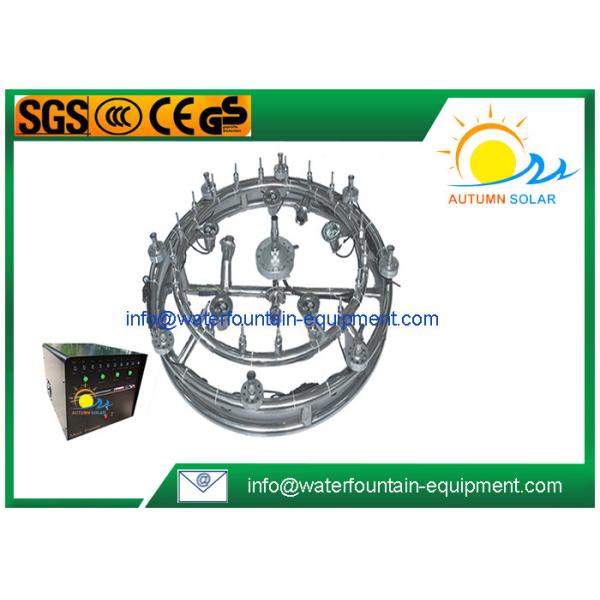 Quality Round Shape Dancing Musical Water Fountain With Control Unit Customized for sale